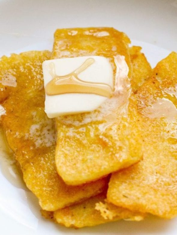 How to make fried cornmeal mush Story - The Frugal Girl