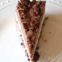 Homemade Ice Cream Crunch Cake - The Frugal Girl