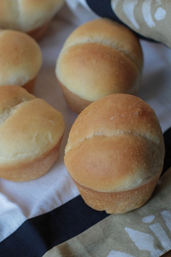 Wednesday Baking | Cornmeal Buns - The Frugal Girl