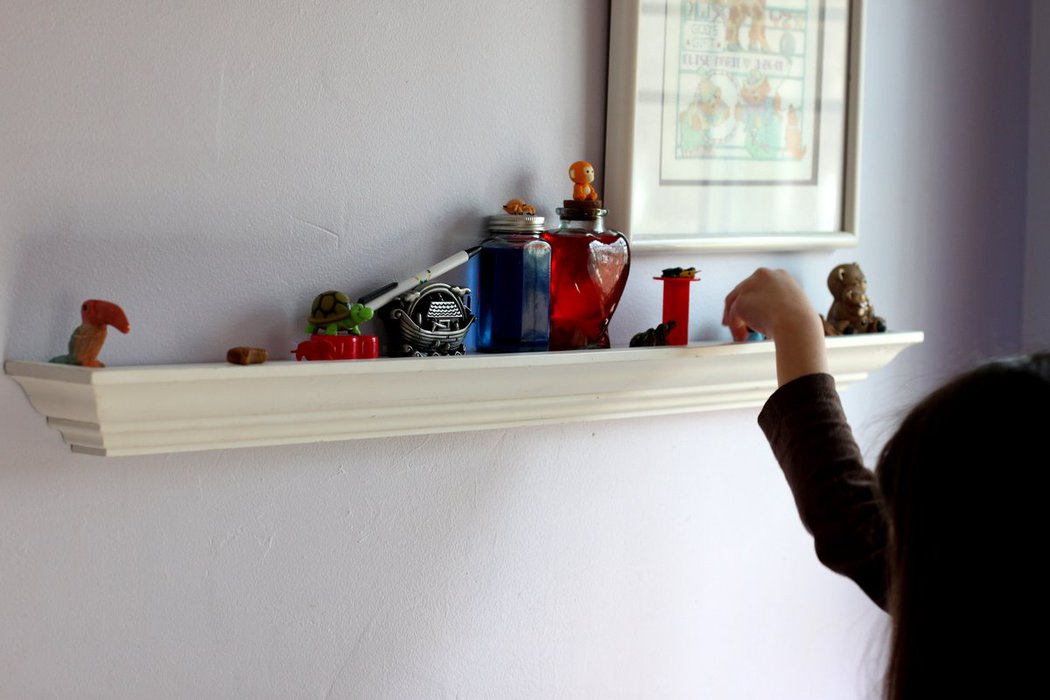 A couple of Goodwill shelves - The Frugal Girl