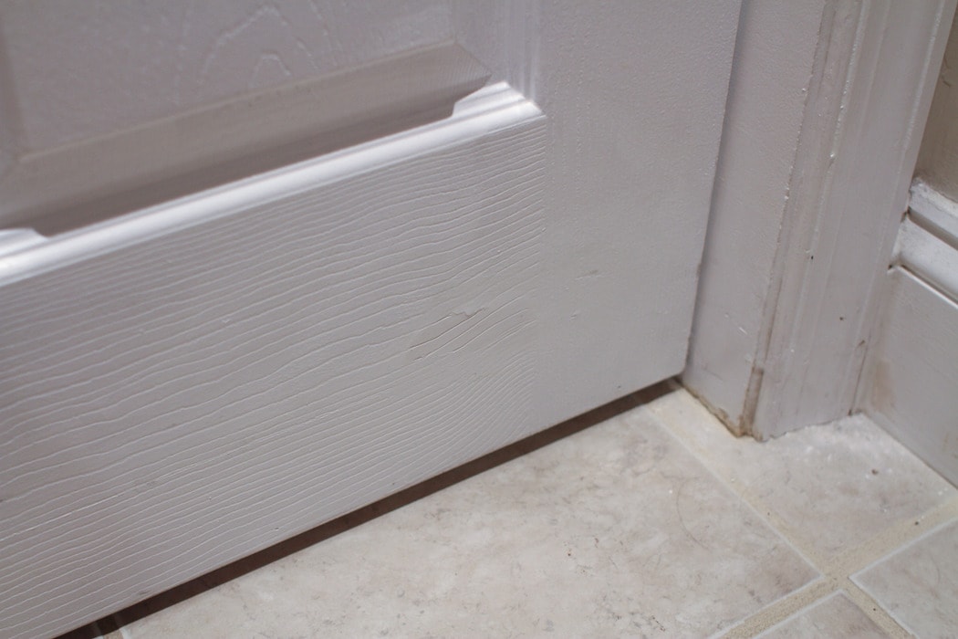 A little pocket door patch - The Frugal Girl