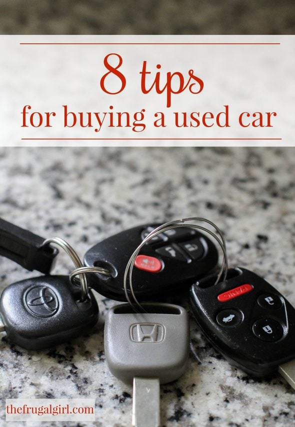 Eight Tips for Buying a Used Car - The Frugal Girl