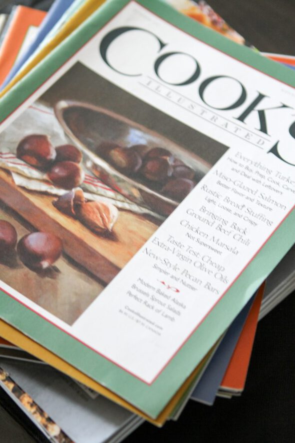 How I'm dealing with cooking magazine clutter - The Frugal Girl
