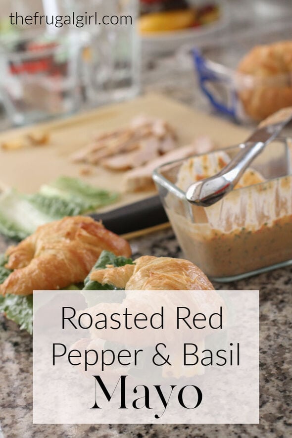 Roasted Red Pepper and Basil Mayo - The Frugal Girl