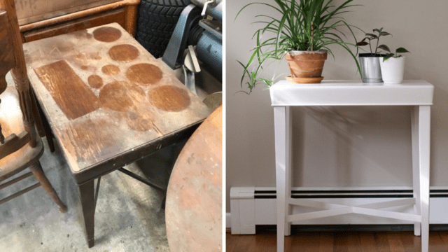 Come see my $5 "scuffed" furniture - The Frugal Girl