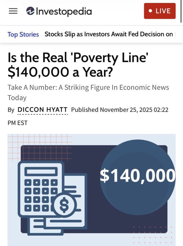 A poverty line at $140,000? (and other miscellany) - The Frugal Girl